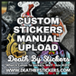 Custom Stickers From Your Design Uploaded Manually – Death By Stickers