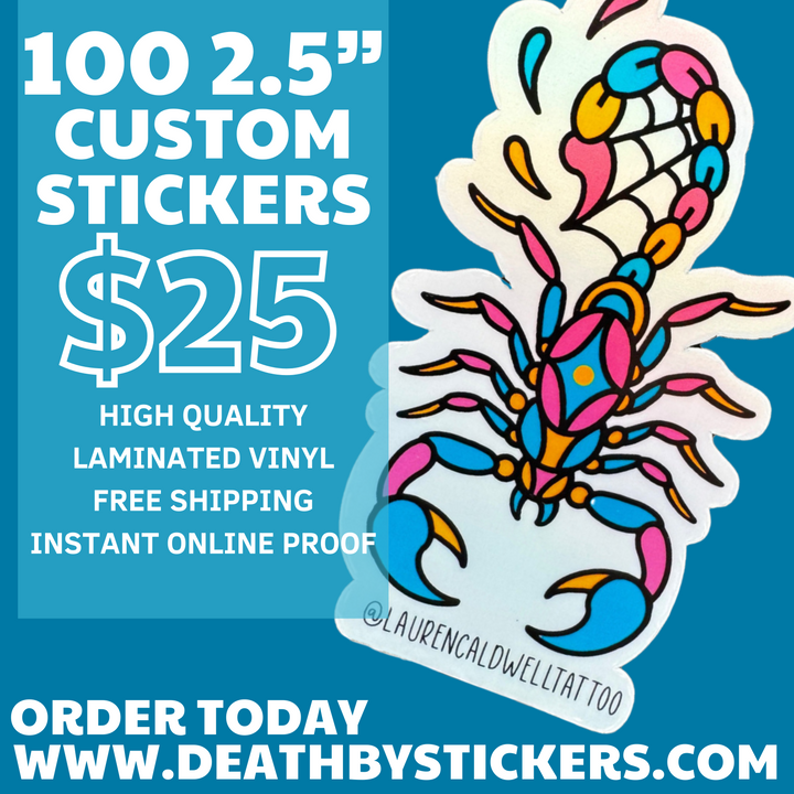Death By Stickers - “When it comes to stickers, we f*cking kill it”